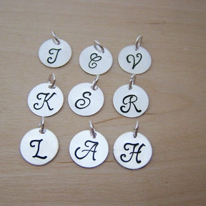 Initial Charm Add on - Choose Your Initial - Custom Initial Charm ...