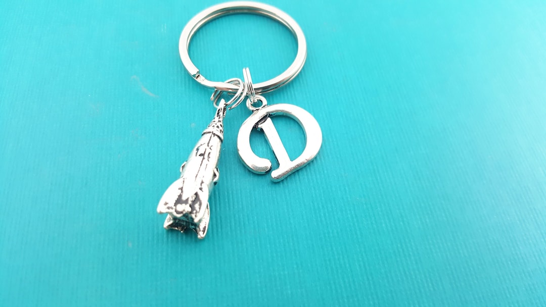 Rocket Ship Key Chain - Gift for Space Lovers - Personalized Key Chain ...