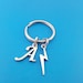 Lightning Bolt Key Chain - Personalized Initial Keychain - Personalized ...