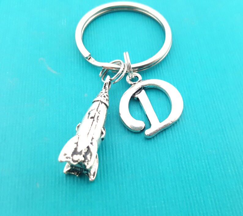 Rocket Ship Key Chain Gift For Space Lovers Personalized | Etsy