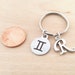 Gemini Key Chain Gemini Zodiac Key Chain Zodiac Charm - Etsy