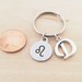 Leo Keychain - Zodiac Keychain - Personalized Keychain - Initial ...