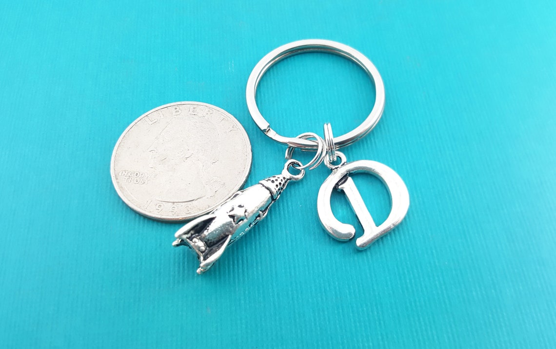 Rocket Ship Key Chain Gift for Space Lovers Personalized - Etsy