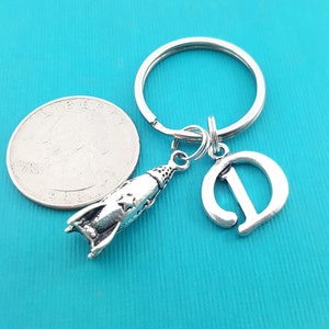 Rocket Ship Key Chain - Gift for Space Lovers - Personalized Key Chain ...