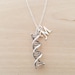 DNA Necklace - DNA Charm - DNA Strand Necklace - Biology - Personalized ...