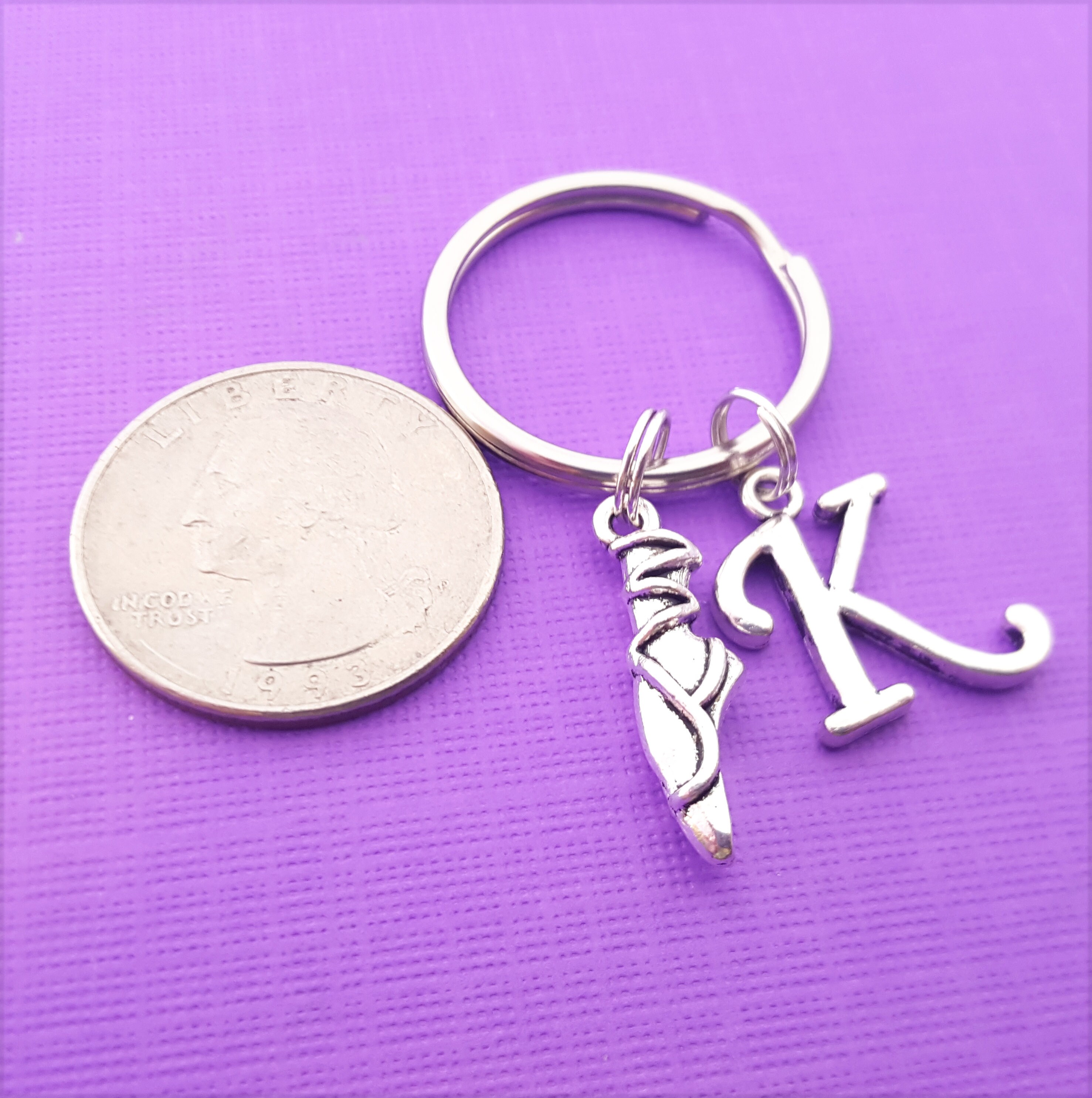 Ballet Dance Key Chain Charm Personalized Key Chain | Etsy