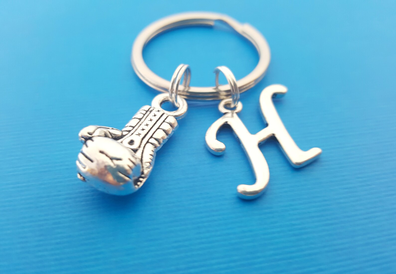 Boxing Glove Keychain - Personalized Key Chain - Initial Key Chain ...