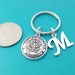 Army Keychain - Personalized Initial Keychain - Custom Key Chain ...