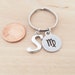 Virgo Key Chain - Virgo Zodiac Key Chain - Zodiac Charm - Personalized ...