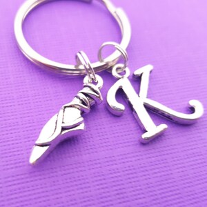 Ballet Dance Key Chain Charm - Personalized Key Chain - Initial Key ...