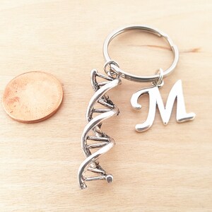 DNA Key Chain - DNA Strand Key Chain - Biology Charm - Personalized ...