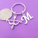 Bow and Arrow Archery Key Chain - Personalized Initial Key Chain ...