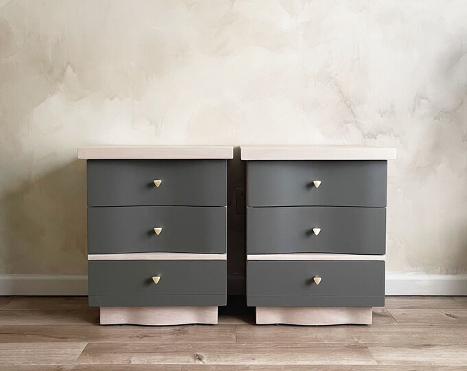 Mid Century Nightstands - Side Tables - Etsy