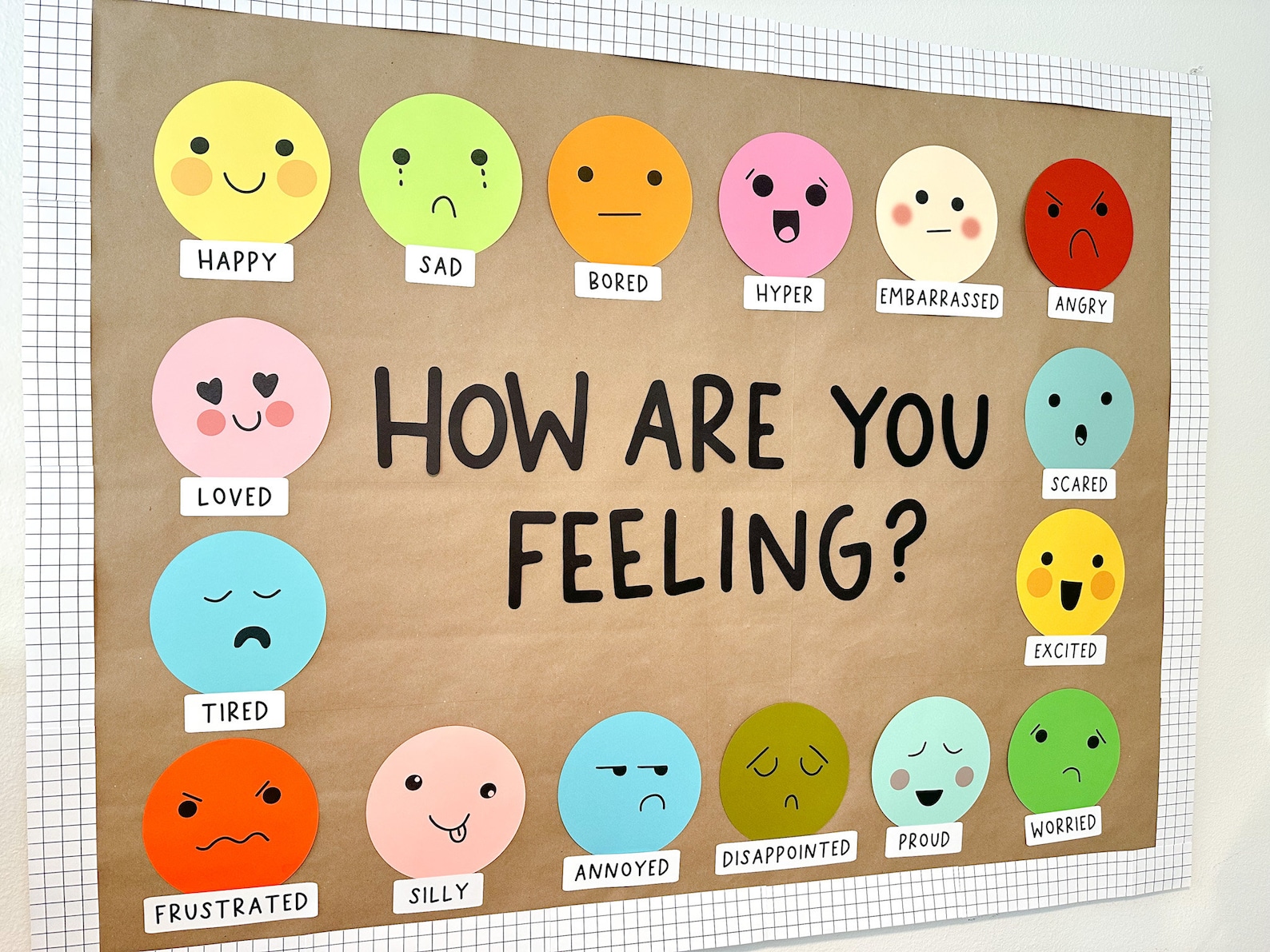 How Are You Feeling SEL Bulletin Board Digital Download, Social ...