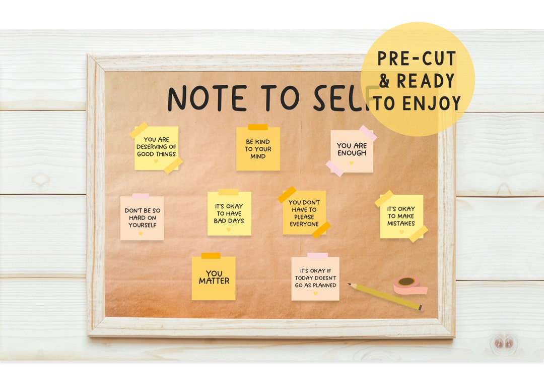 Note to Self: Self Affirmation Bulletin Board Social Emotional Learning ... Note to Self: Self Affirmation Bulletin Board Social Emotional Learning ...