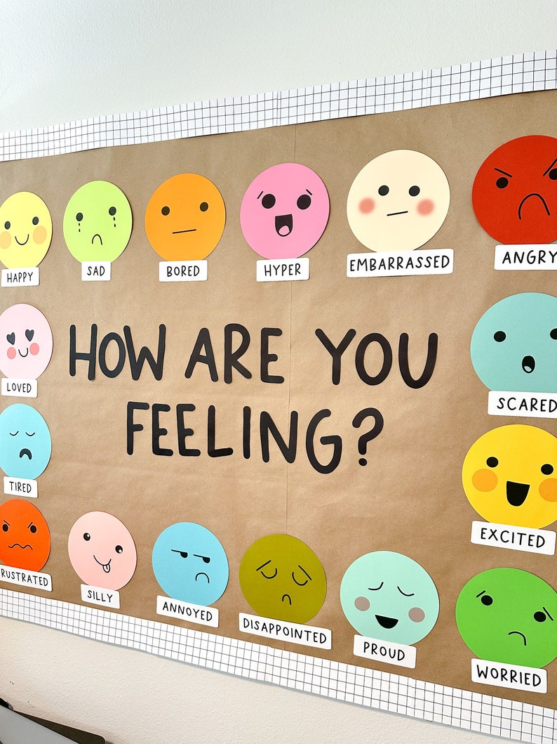 How Are You Feeling SEL Bulletin Board Digital Download - Etsy