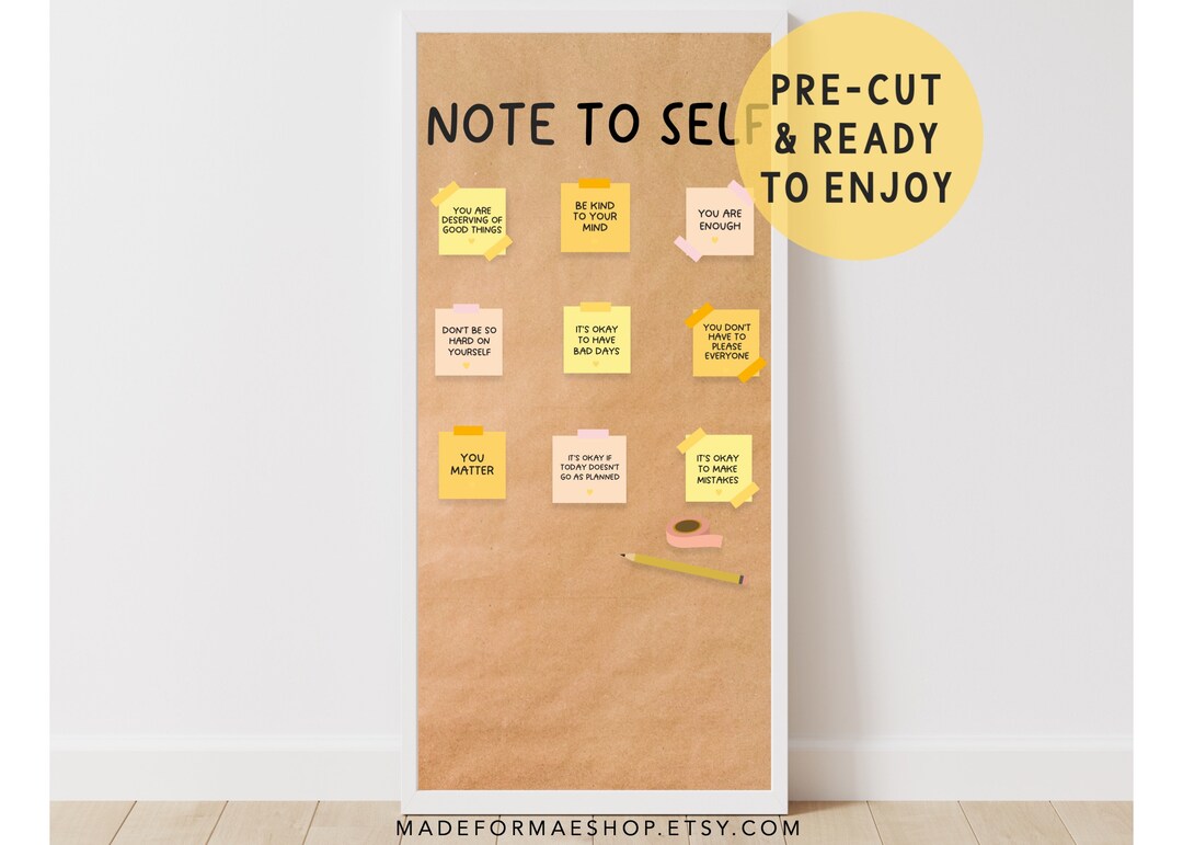 Note to Self: Self Affirmation School Door Kit Social Emotional ...