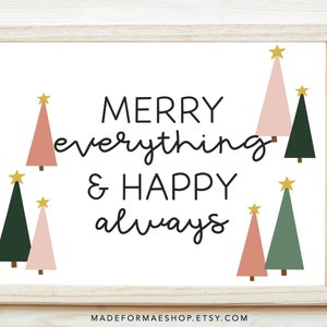 Happy Holidays Bulletin Board Kit Teacher Premade Cutout Set, Christmas ...