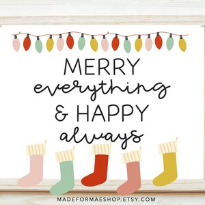 Merry and Bright Holiday Bulletin Board Kit Teacher Premade Cutout Set ...