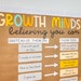 Growth Mindset Bulletin Board | Digital Download Bulletin Board Cutout ...
