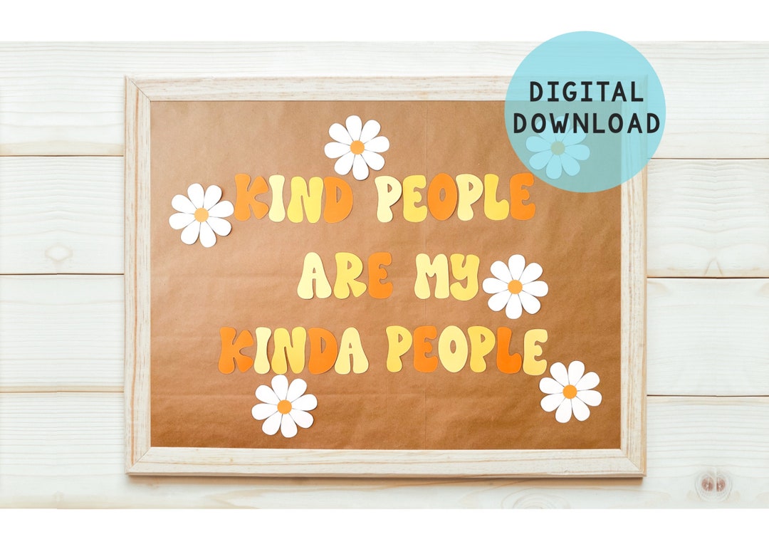 Kind People Are My Kinda People Bulletin Board | Digital Download ...