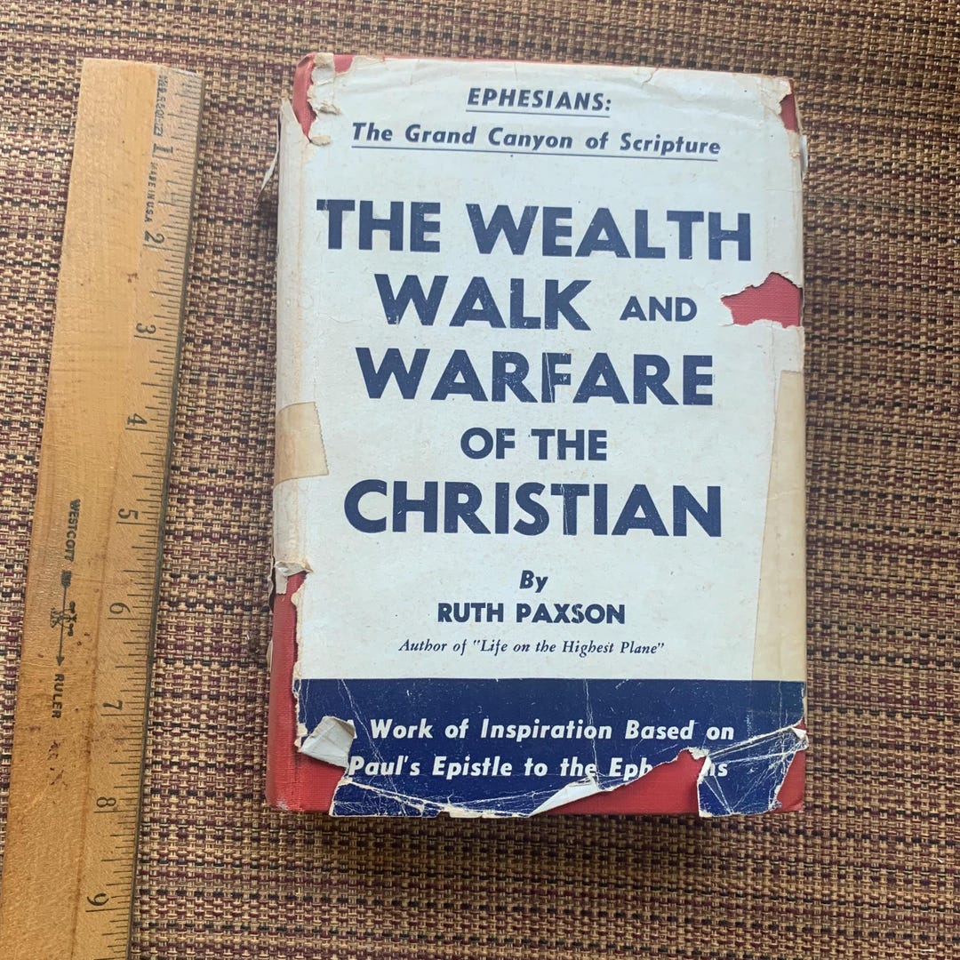 The Wealth Walk and Warfare of the Christian, Ruth Pasxon, 1939 - Etsy