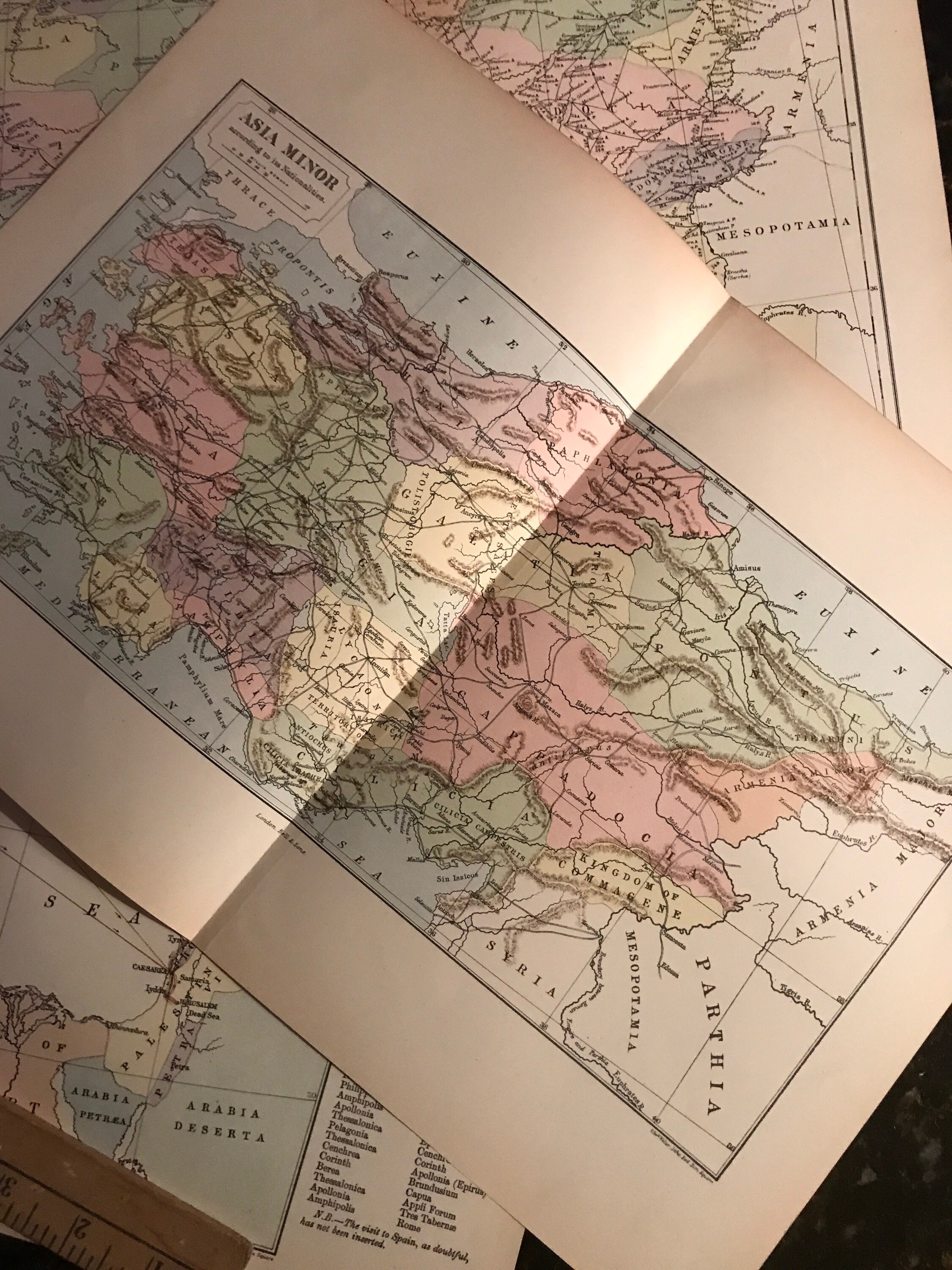 Three Color Map Spreads - Etsy