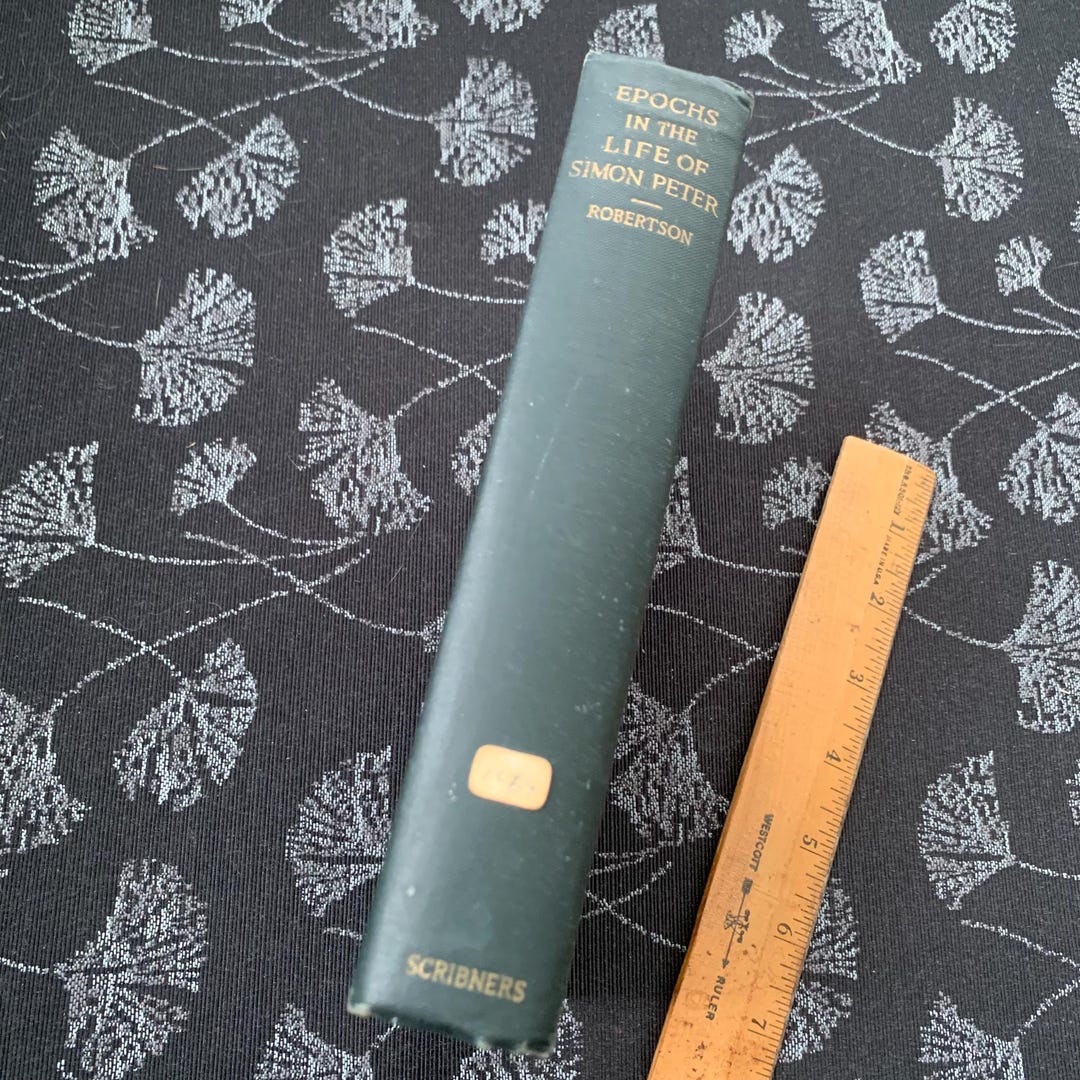 Epochs in the Life of Simon Peter, A T Robertson, 1933 - Etsy
