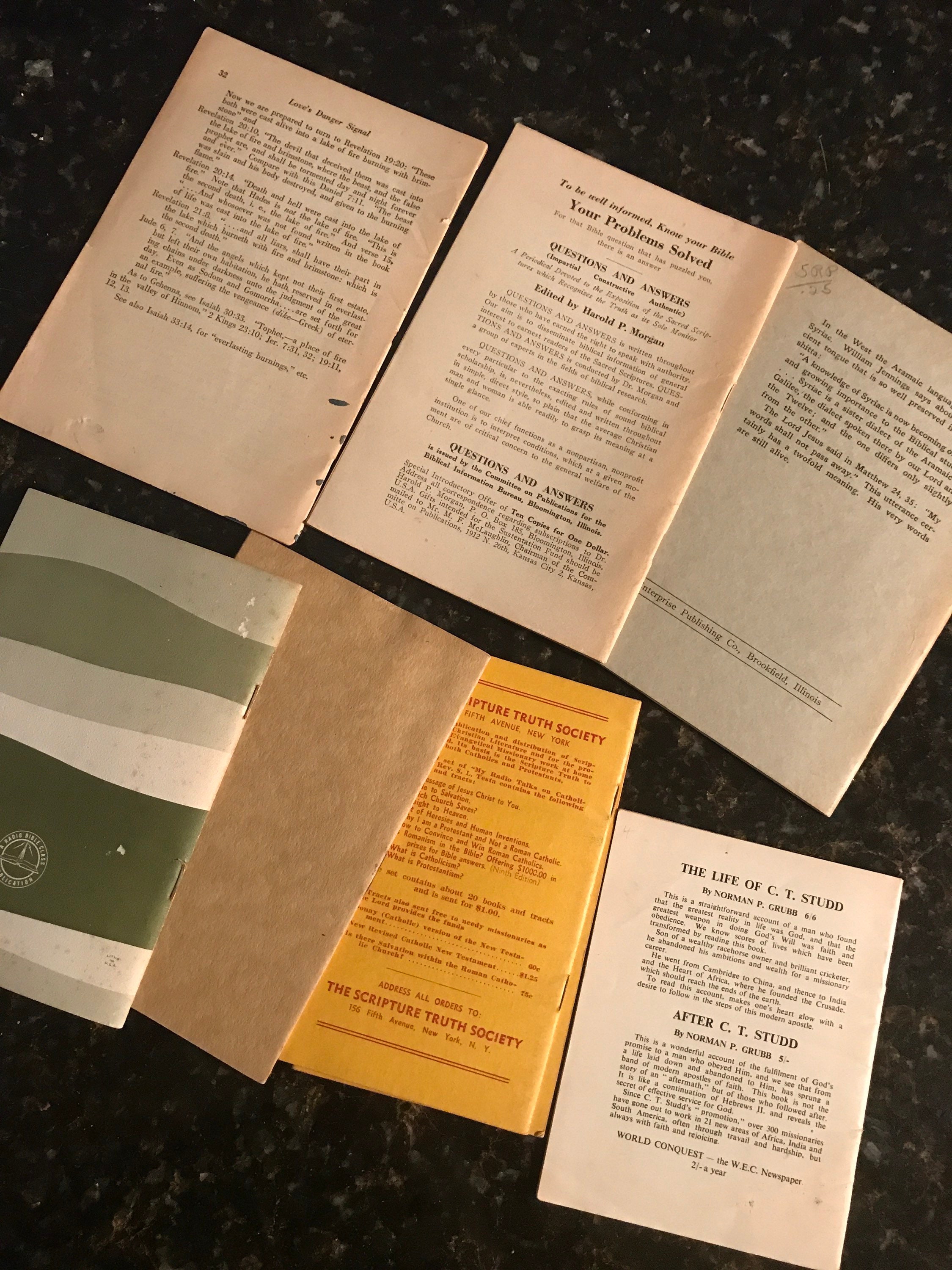 7 Assorted Religious Booklets - Etsy
