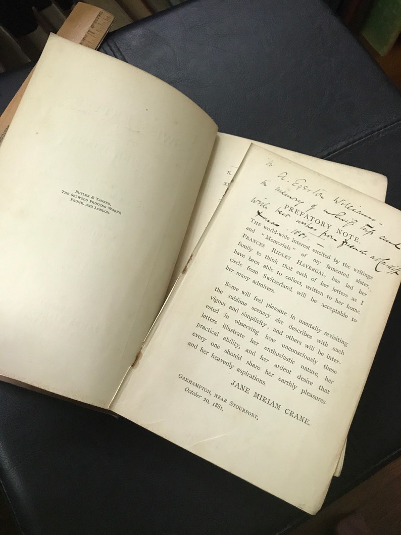 Swiss Letters and Alpine Poems Frances Ridley Havergal 1881 - Etsy