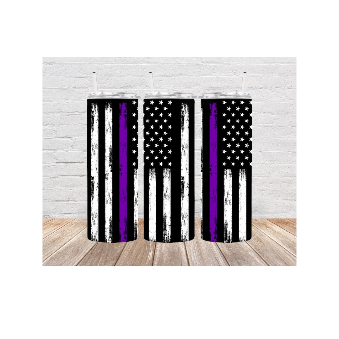 Thin Purple Line 20 Oz Tumbler Security Professionals - Etsy