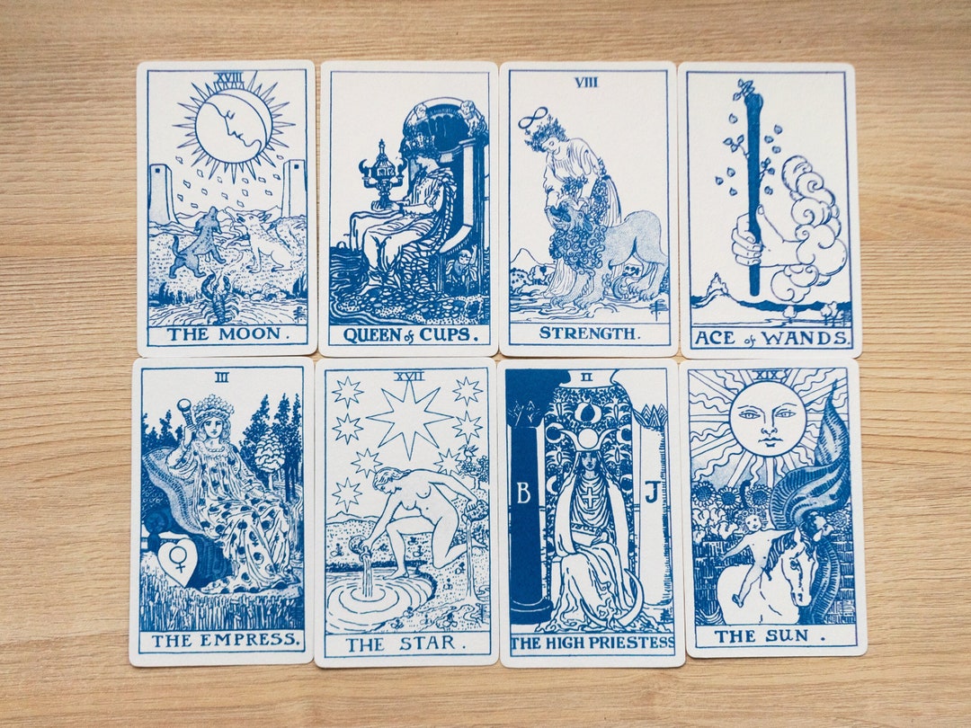 Cyanotype Stencils, Cyanotype Kit Just Stencils, Vintage Tarot Cards ...