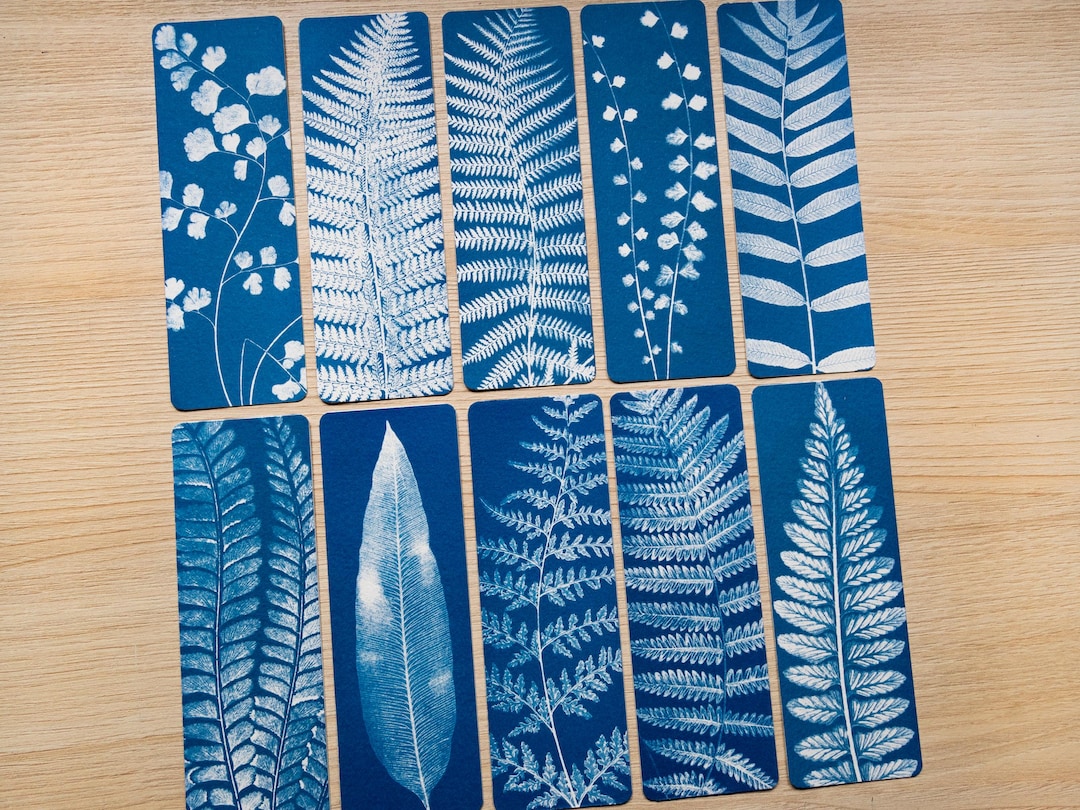 Cyanotype Stencils, Cyanotype Bookmarks, Cyanotype Negatives, Diy Craft ...