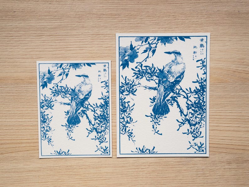 Cyanotype Stencils, Cyanotype Kit Just Stencils, Japanese Birds Art ...