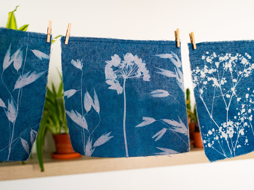 Fabric Cyanotype Kit, Cyanotype Kit, Diy Craft, Cyanotype Fabric Sheets ...