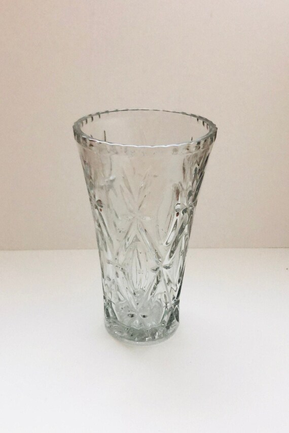 Anchor Hocking Cross and Olive Collection Tall Flower Vase Cut | Etsy