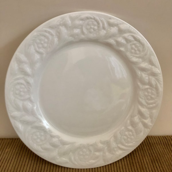 Embossed White Dinnerware - Etsy