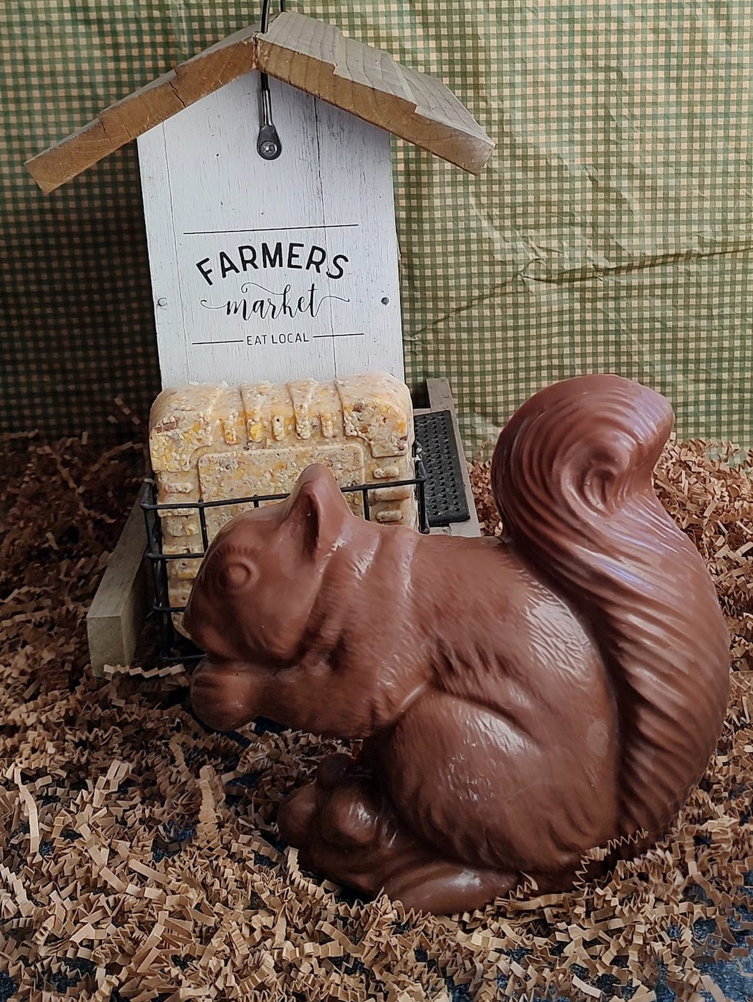 Life-size Solid Chocolate Squirrel: Milk or Dark Chocolate - Etsy