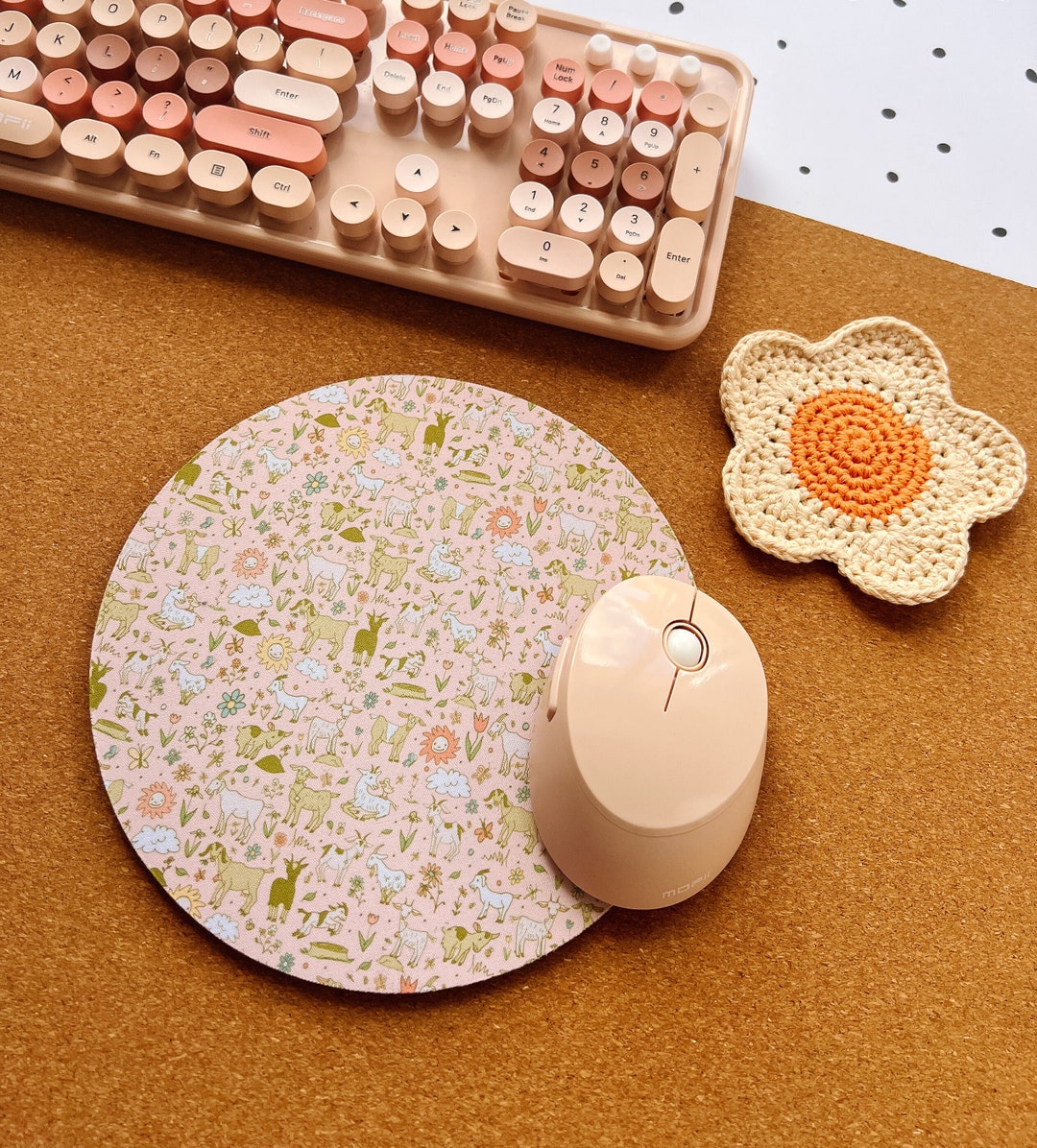 Cottagecore Farm Friends Mouse Mat | Adorable Desk Accessories | Mouse ...