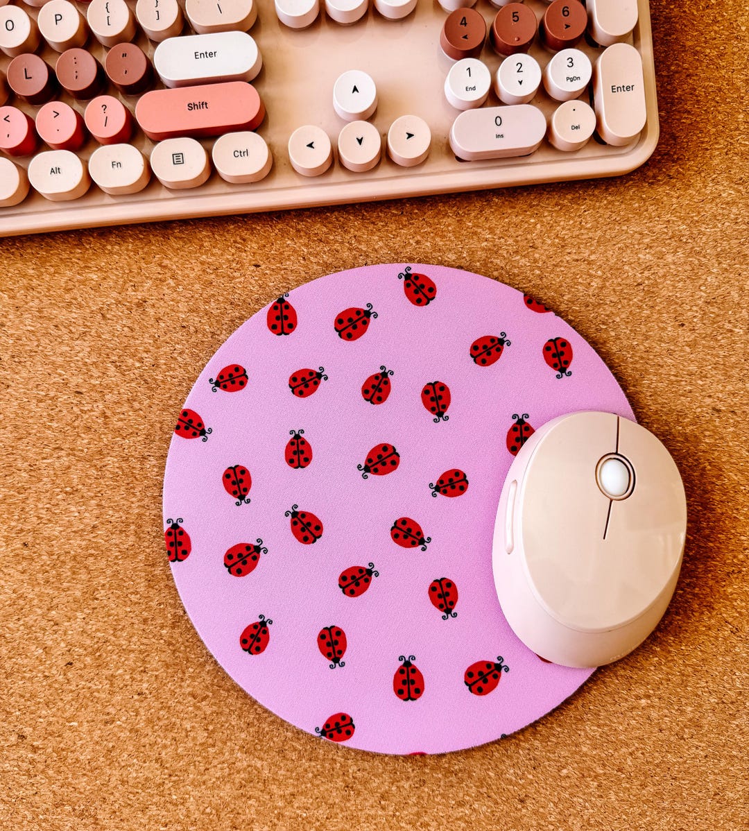 Ladybug Mouse Mat | Cute Mouse Pad | Office Accessories | Desk ...