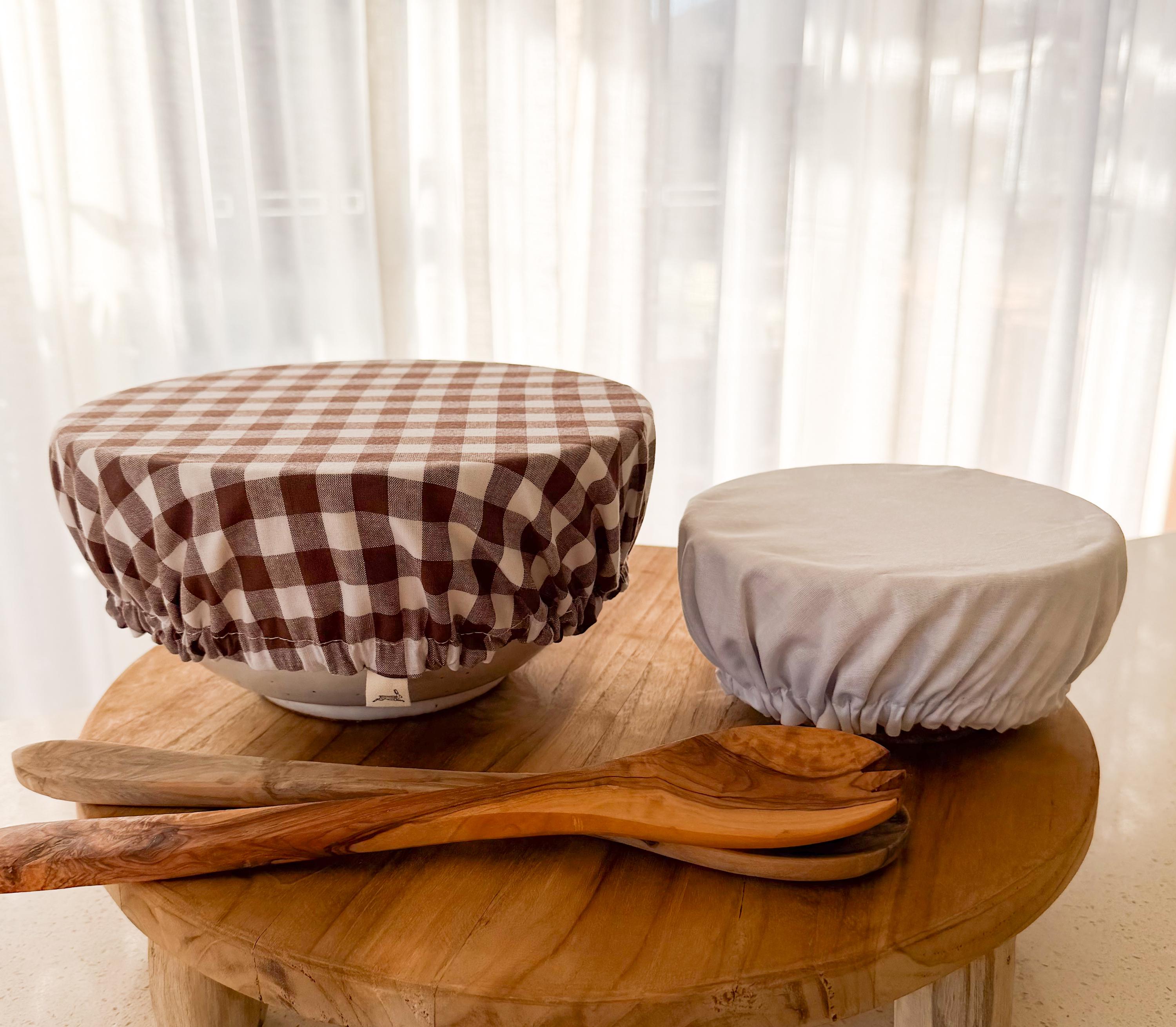 Reusable Cotton Bowl Covers: Eco-friendly Food Storage - Set of 2 ...