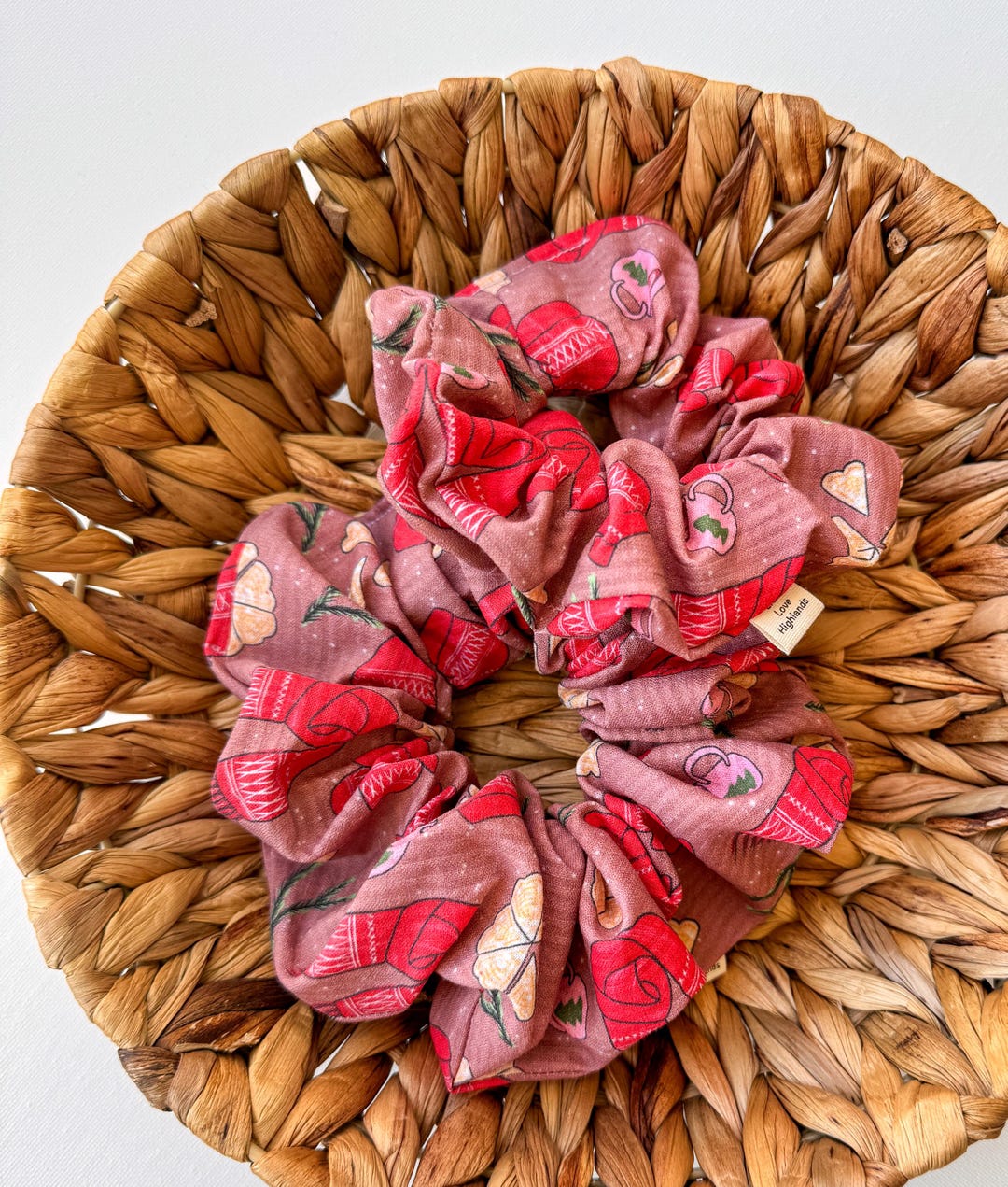 Cozy Christmas Market Scrunchie | XL Scrunchie | Gift's for Her ...