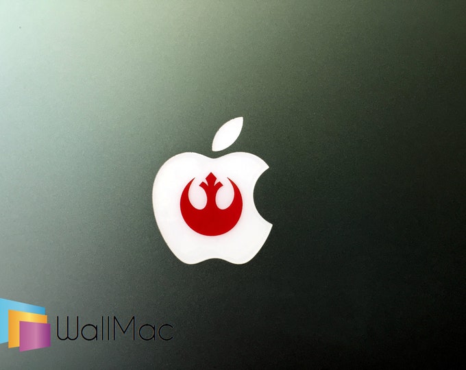 Star Wars Rebel Symbol Glowing Backlit Apple Logo for Macbooks - Etsy