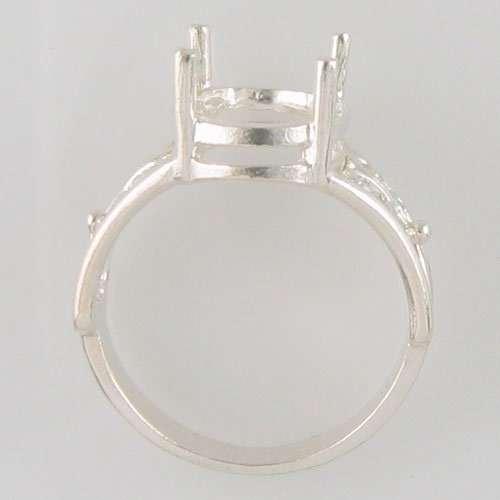 Vintage Solid Sterling Silver or 14K Gold Ring Setting for - Etsy