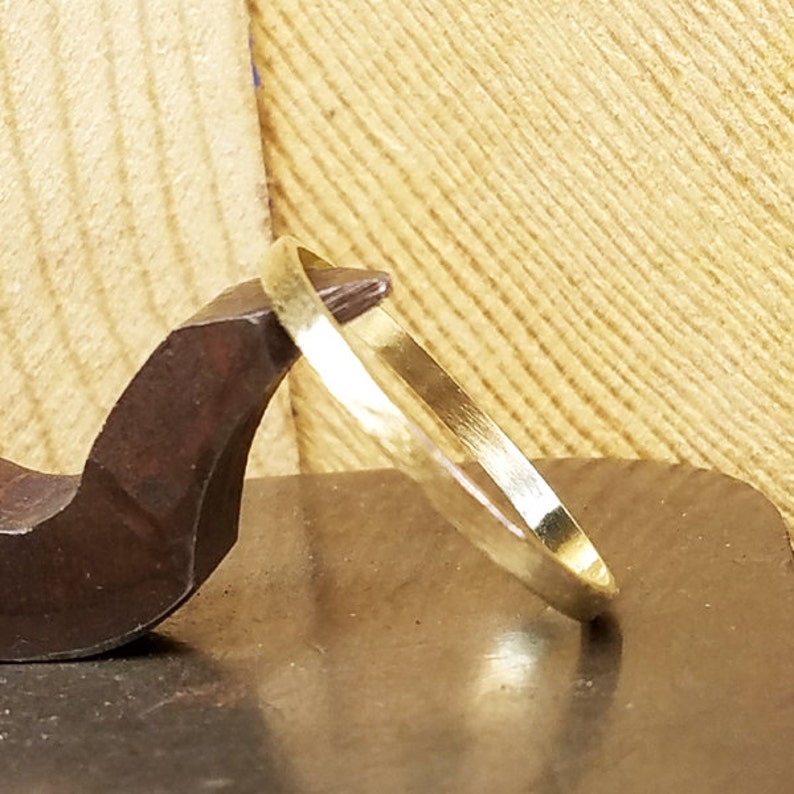 2mm Wide Brushed Women's Wedding Band in 100% Eco-friendly - Etsy