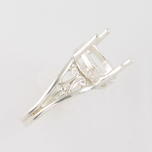 Vintage Solid Sterling Silver or 14K Gold Ring Setting for - Etsy