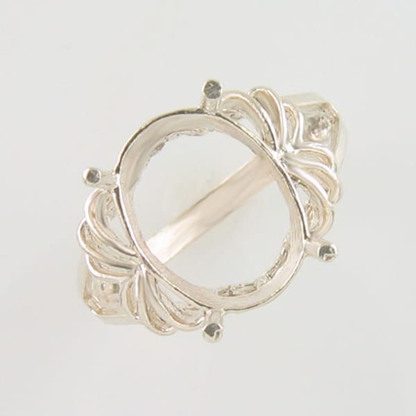 Silver Ring Settings - Etsy