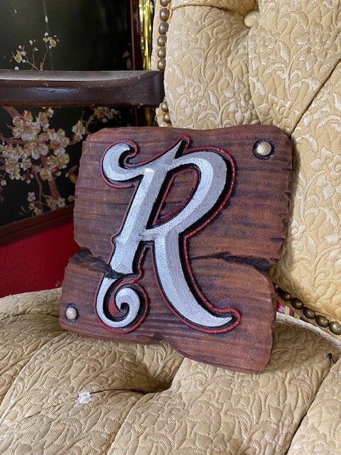 3D Steampunk Letter Sign: Hand-painted Rustic Wall Art - Etsy