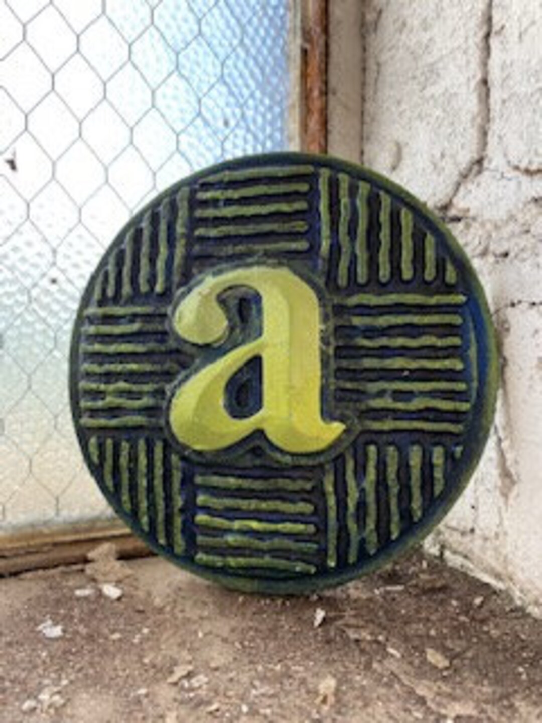 3D Carved Letter A Sign: Hand-painted HDU Plaque - Etsy