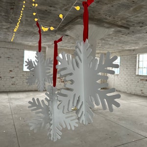3D Outdoor Snowflakes, Snowflake, PVC Snowflakes, 13" Snowflake, 3D ...